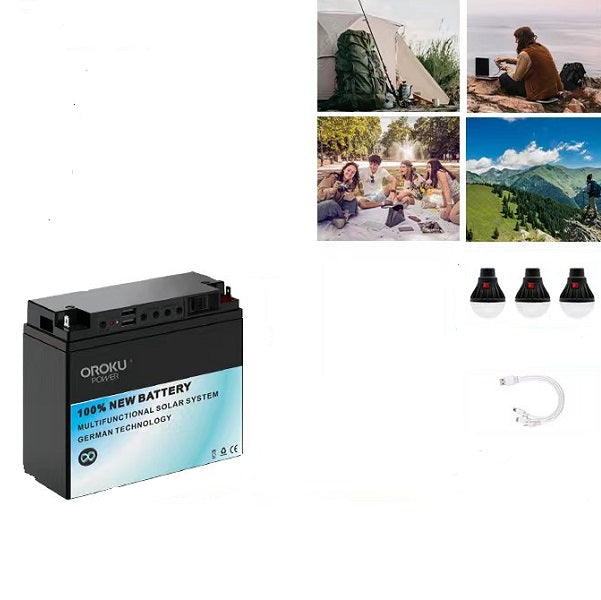 Power OP-072 Battery 80W - With Solar Panel – Car Rack