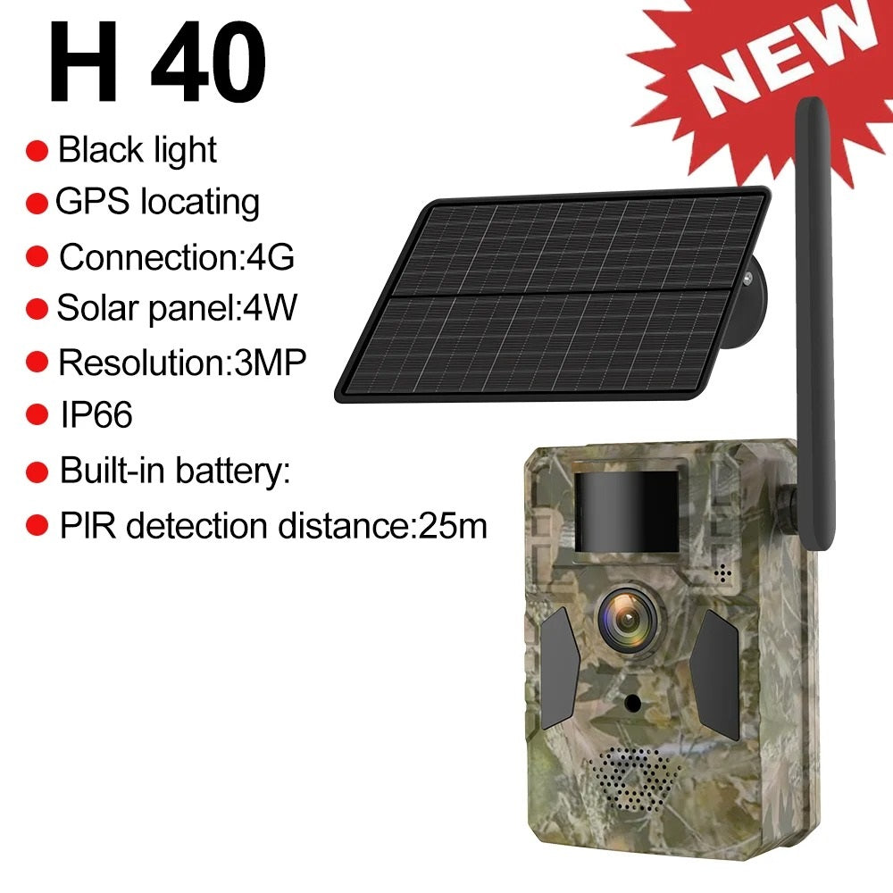 Solar-Powered Hunting Camera With Full-Color Night Vision And Two-Way ...